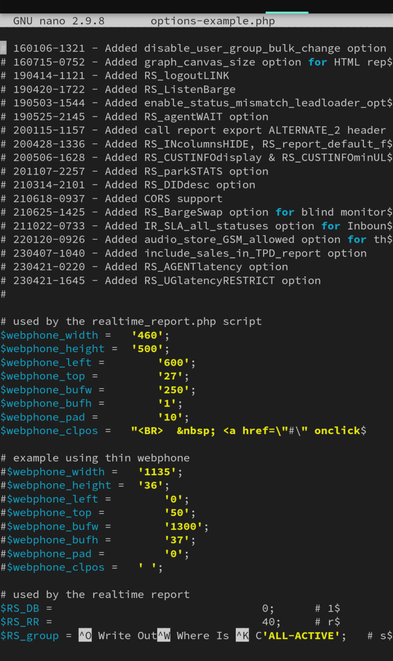 How To - Modify Your Options.php File To Get The Most Out Of Your Dialer -:- CyburDial - Dialer.one